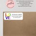 LGBTQ Gay Lesbian Pride Rainbow Love Return Address Labels Personalized ...