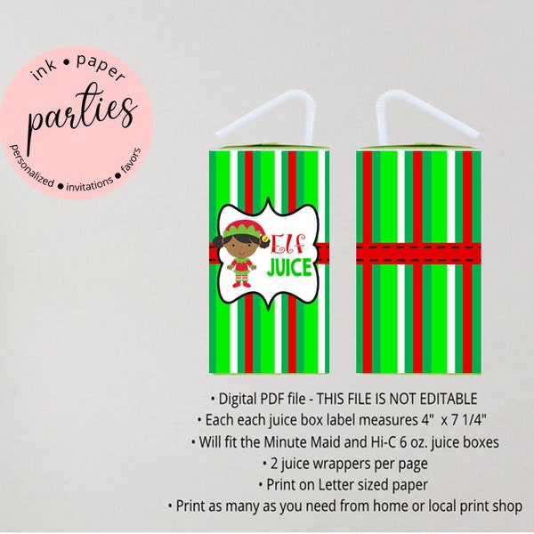 Juice Box Wrapper - Etsy