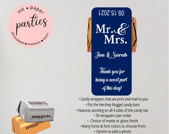 Wedding Candy Labels - Etsy