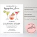 Tgif HAPPY HOUR INVITATION Template, Cheers to Friday, Fun Drinks ...