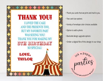 Carnival Thank You - Etsy