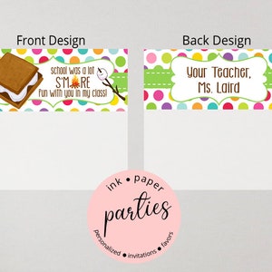 S'mores Smore S'more End of School Year Summer Party Favors Favor ...