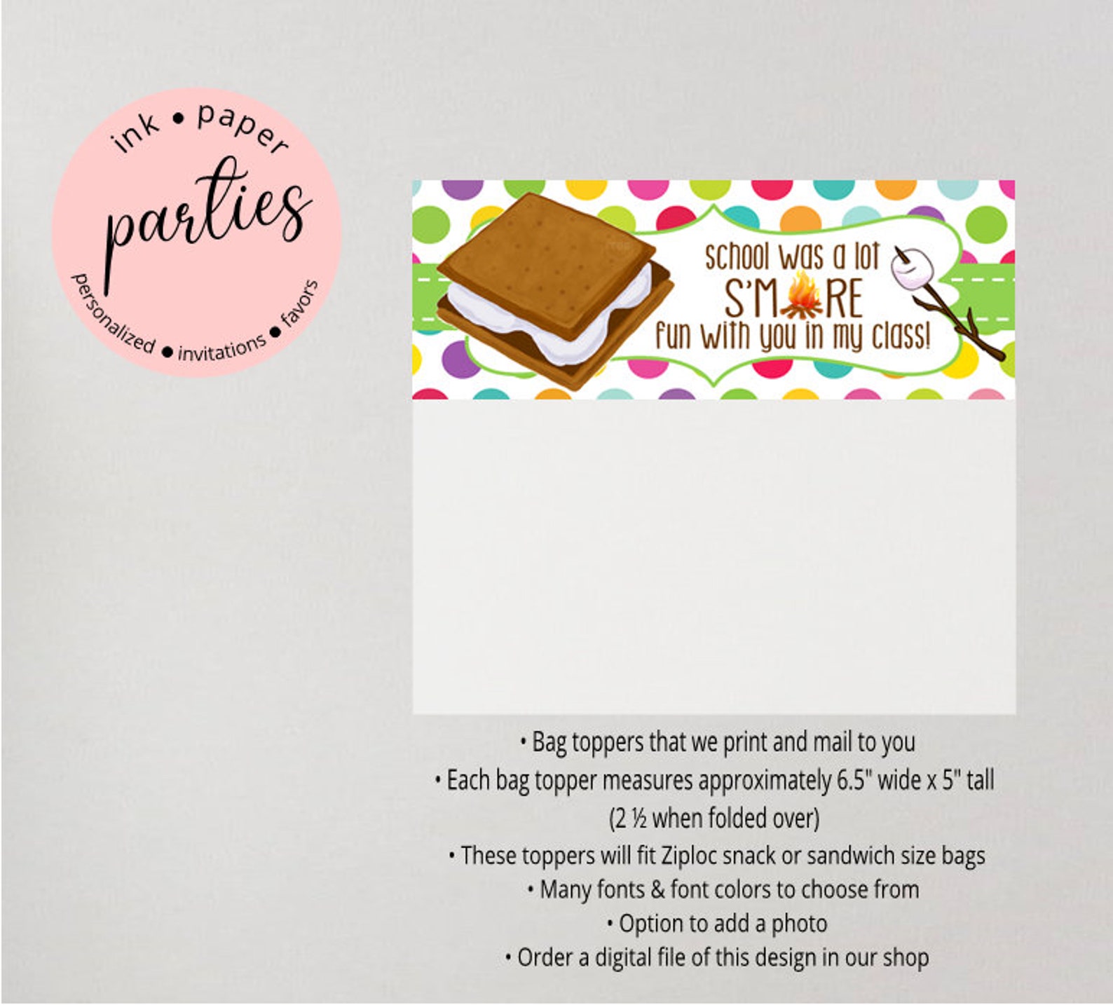 S'mores Smore S'more End of School Year Summer Party - Etsy