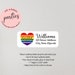 LGBTQ Gay Lesbian Pride Rainbow Love Return Address Labels Personalized ...