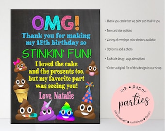 Poop Emoji Thank You - Etsy