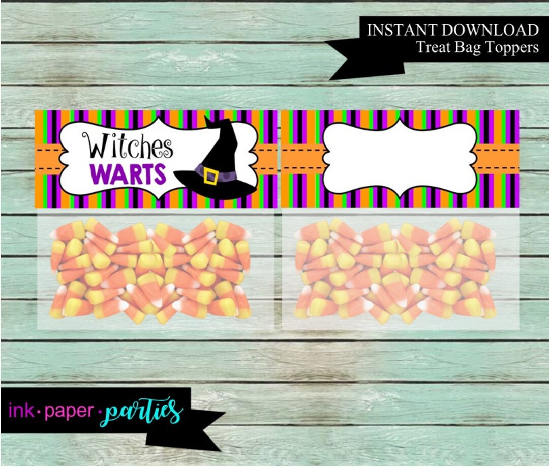 Halloween Witch Witches Warts Party Favors Favor Bag Treat - Etsy