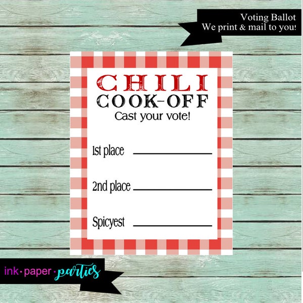 Chili Cook Off - Etsy