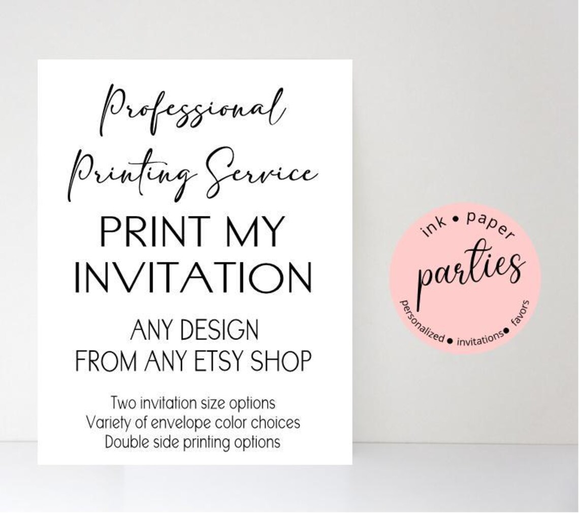 Invitation Printing Service - Invitations Card Printing - Printed ...
