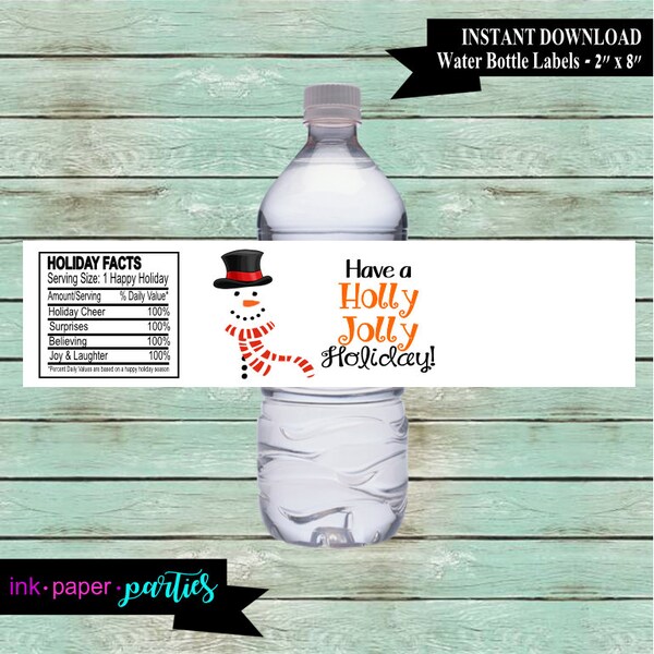 Snowman Labels - Etsy