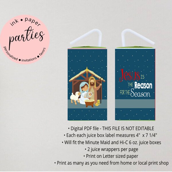 Juice Box Wrapper - Etsy