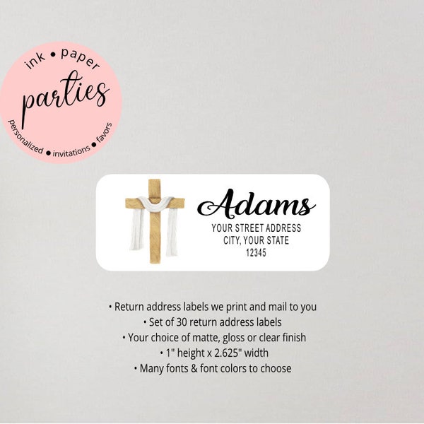 Religious Return Address Labels Custom - Etsy