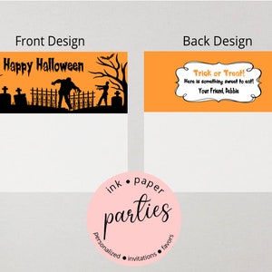 Halloween Zombie Party Favors Favor Favors Bag Bags Treat Toppers Trick ...