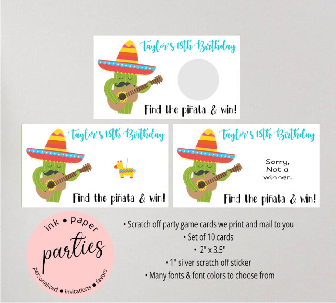 Mexican Fiesta Cinco De Mayo Sombrero Birthday, Retirement, Anniversary ...