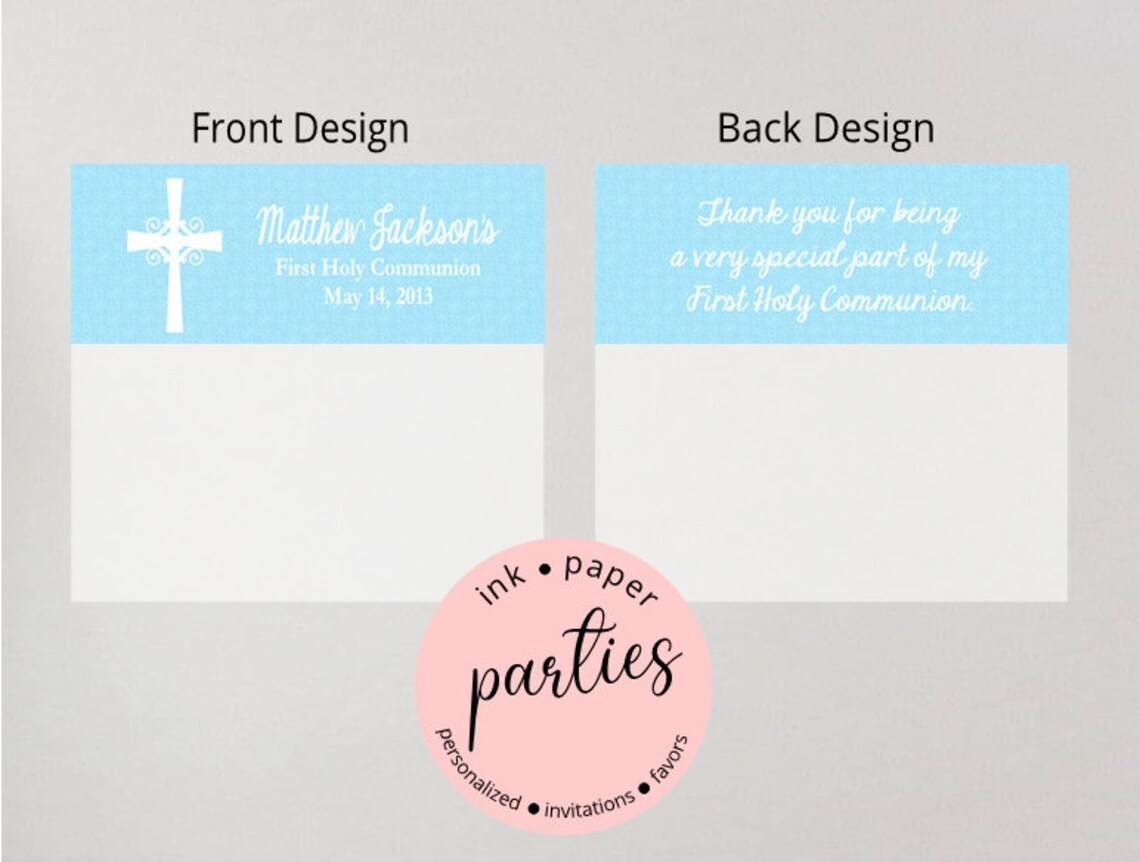 First Communion Cross Party Favors Favor Goodie Bag Goody Bag - Etsy