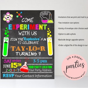 Science Scientist Chemistry Mad Science Experiment Birthday Party ...