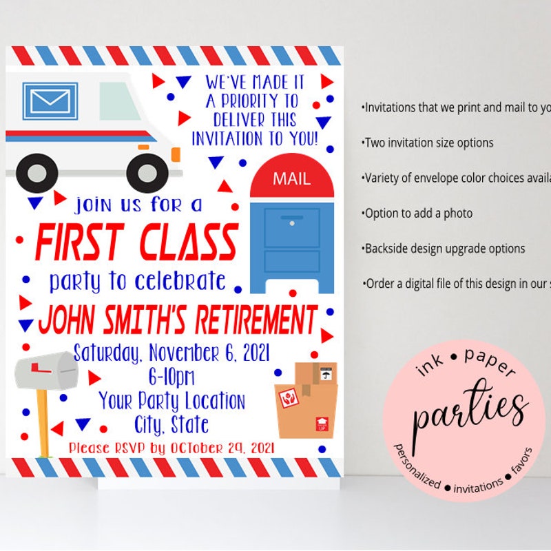 Postal Retirement - Etsy