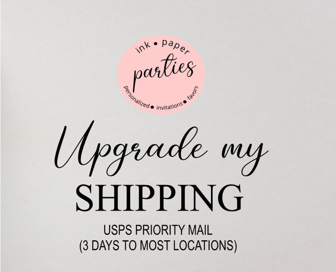 Shipping Upgrade - USPS Priority Mail - Etsy