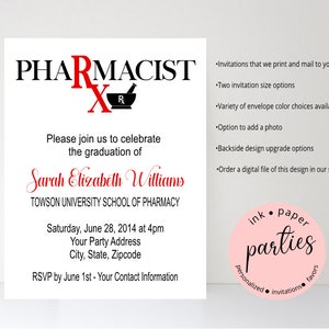 Graduation Graduate Pharmacy Pharmacist Medical School Party ...