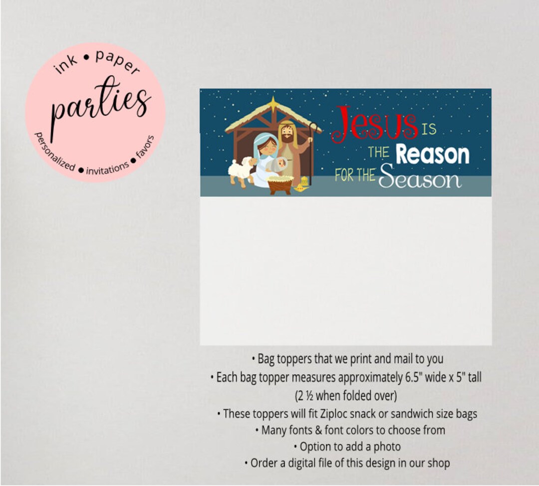 Christmas Holiday Nativity Jesus is the Reason for the Season Party ...