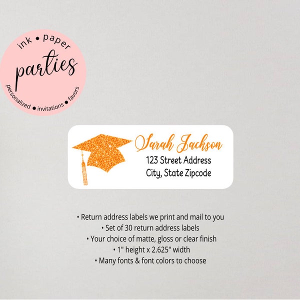 Graduation Mail Labels - Etsy