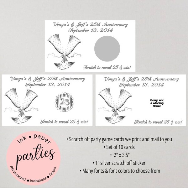 Party Scratch Offs - Etsy