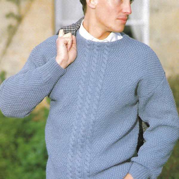 Mens Sweater Knitting Pattern - Etsy