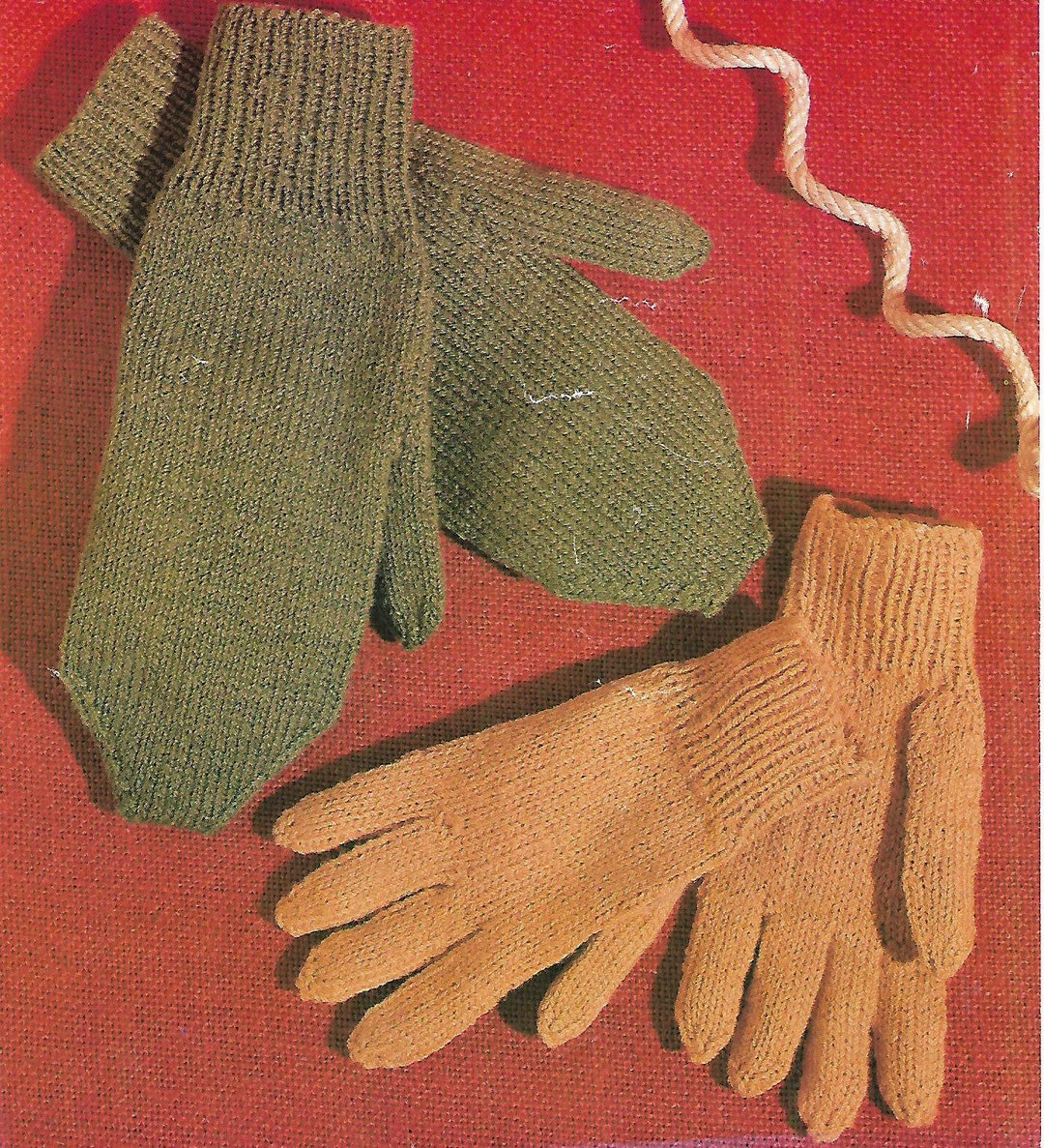 PDF Knitting Pattern, Children's Boys Girls Mittens and Gloves, Ages 3 ...