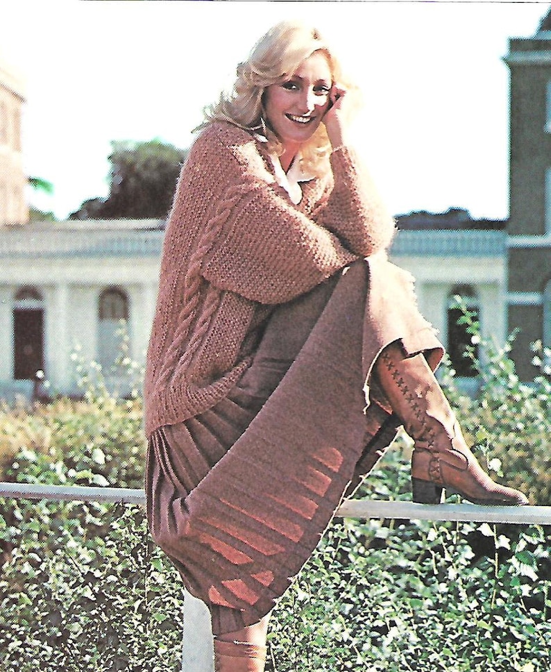 Chunky Boyfriend Sweater Knitting Pattern (sizes 32-36 In) (PDF Pattern ...