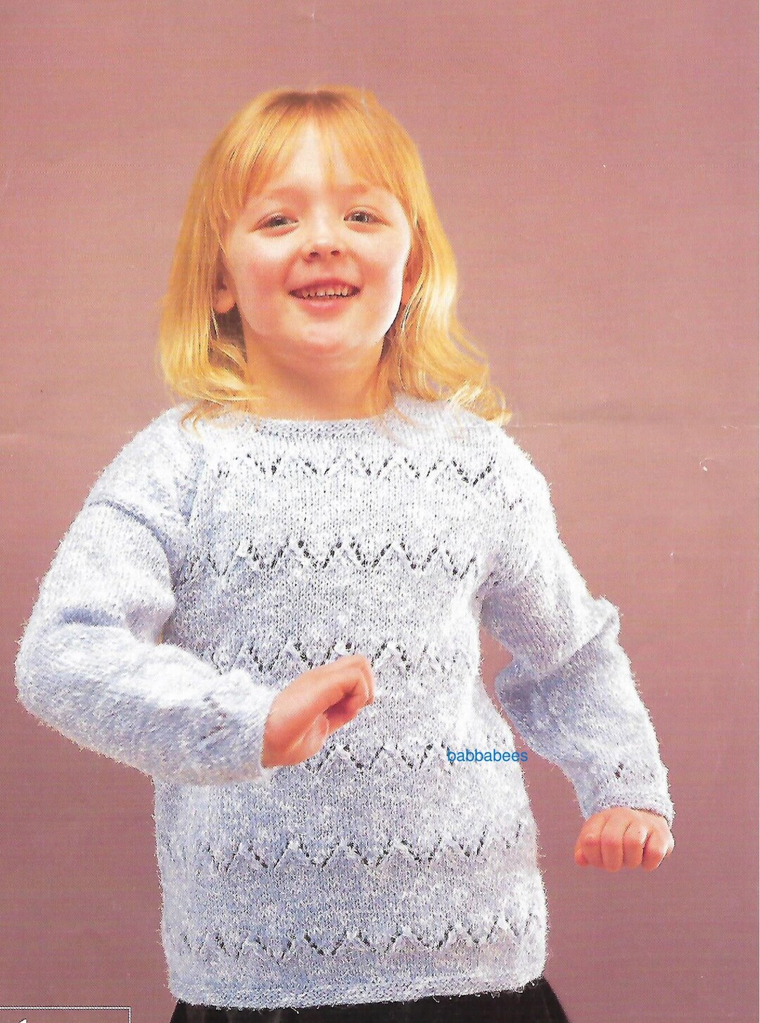 Girls Chevron Lace Sweater Knitting Pattern: Ages 1-11 (PDF Download ...