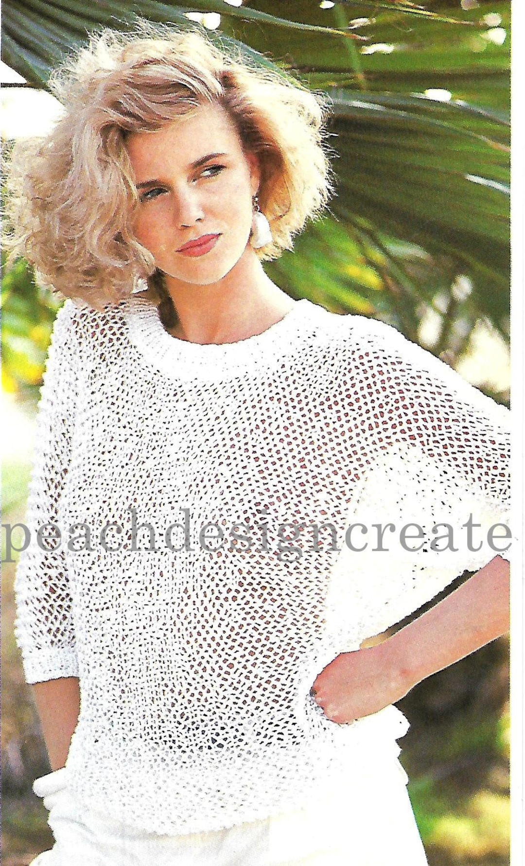 Cotton Summer Sweater Knitting Pattern: Easy Knit, Sizes 28-38 Inch ...