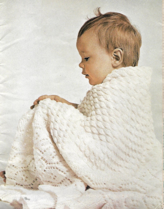 PDF Knitting Pattern Baby Blanket Boy's Girl's | Etsy