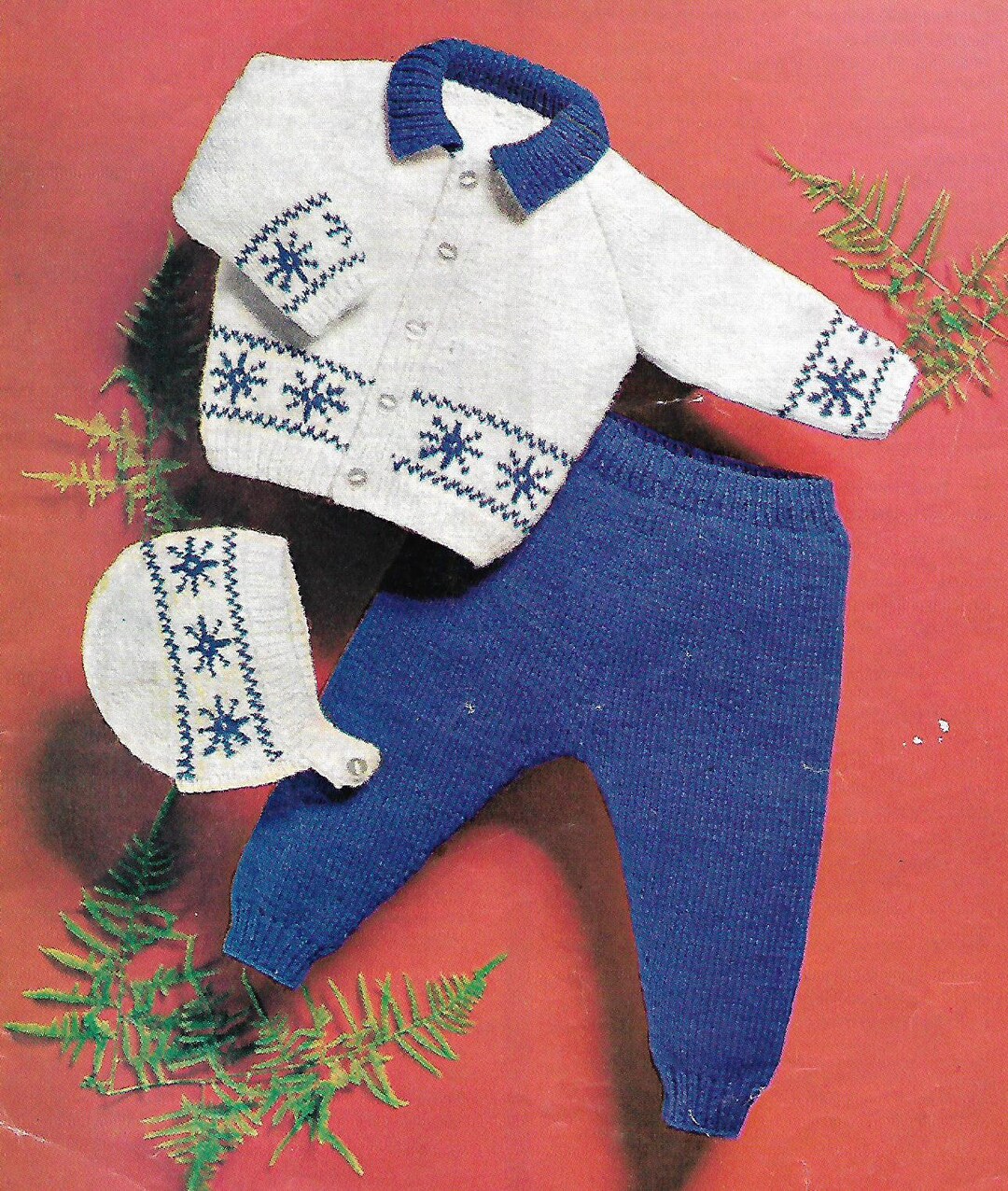 Fair Isle Baby Pram Set Knitting Pattern (PDF Download) - Etsy