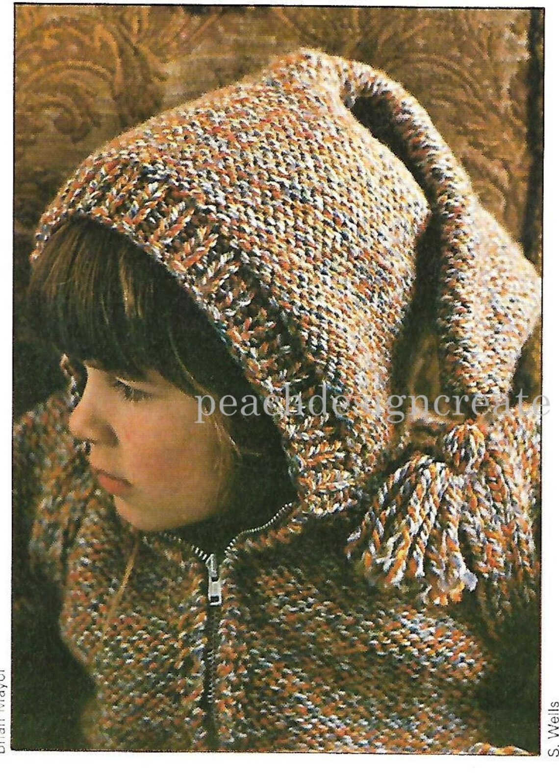 Knitting Pattern, Girls Housecoat, Dressing Gown, Pdf, Digital Download ...