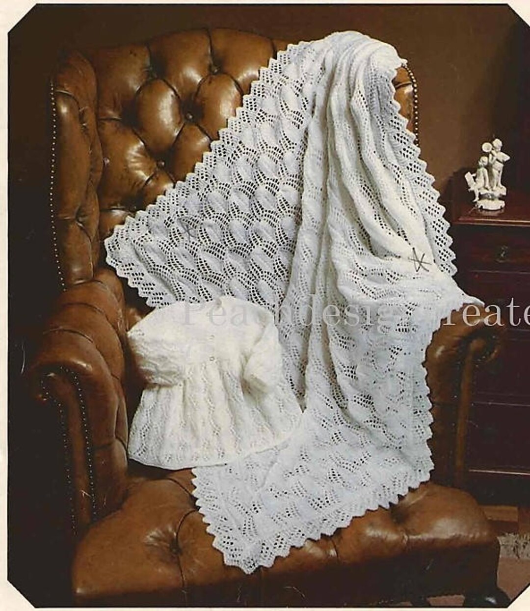 Knitting Pattern, Baby Shawl and Coat, Sizes 16-20 In, Pdf, Digital ...