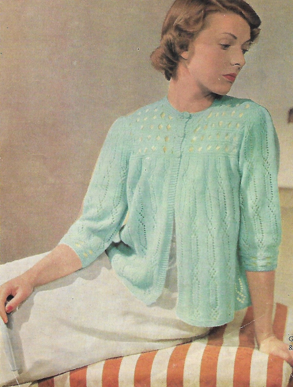 Digital download knitting pattern ladies womens bed | Etsy