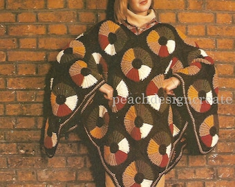 Eskimo Poncho Crochet PATTERN - Original Design - PDF Digital Download ...
