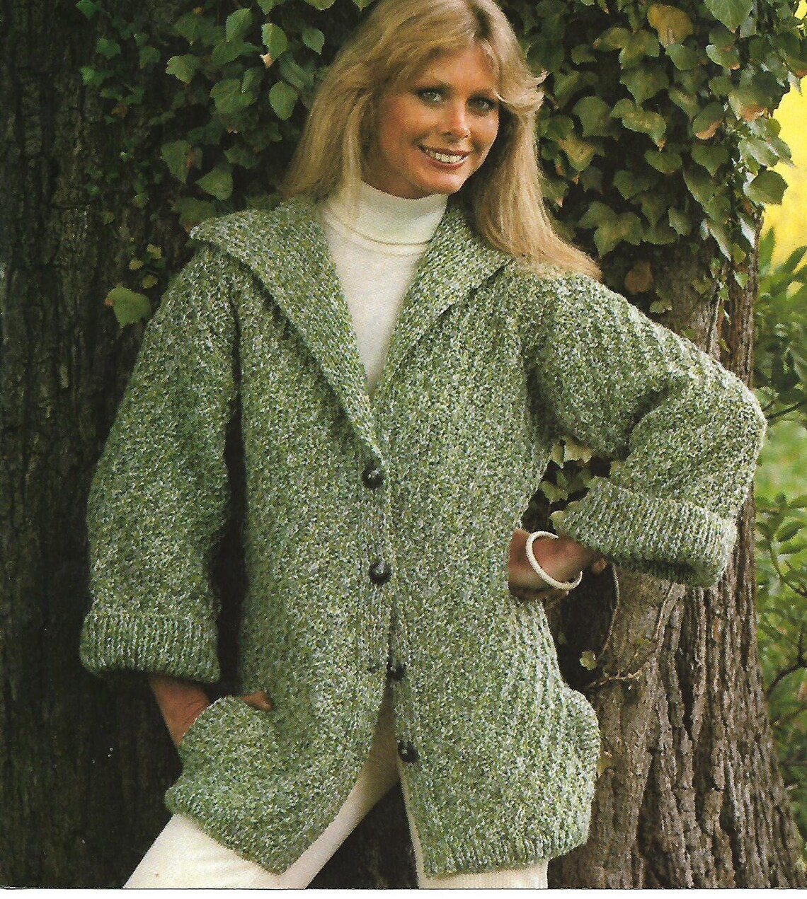 Knitting Pattern Pdf Women's Ladies Jacket Cardigan | Etsy