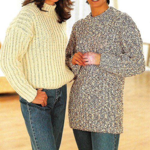 Knitting Pattern Pdf Digital Download Ladies Chunky Fashion - Etsy UK