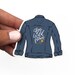 Wildflower Denim Jean Jacket Sticker, Decal - Etsy