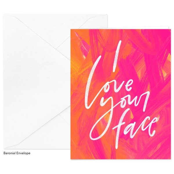 I Love Your Face - Etsy