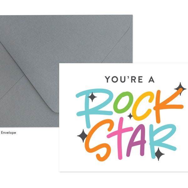 Rock Star Thank You - Etsy