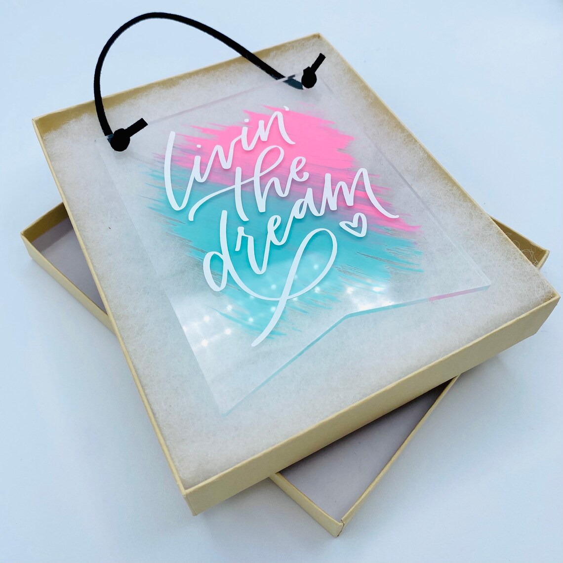 Your Custom Wording Acrylic Hanging Sign | Etsy