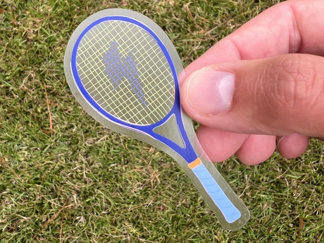 Tennis Racket Clear Sticker Decal - Etsy