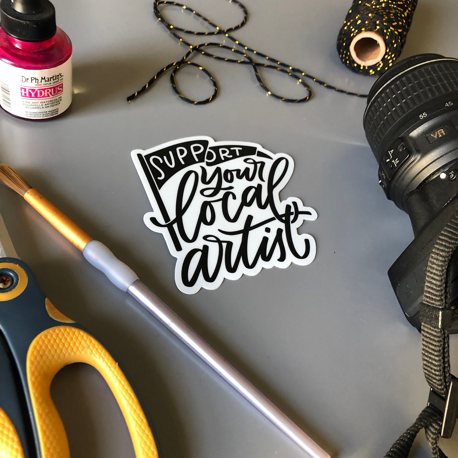 Support Your Local Artist Sticker Artisan Decal Maker | Etsy