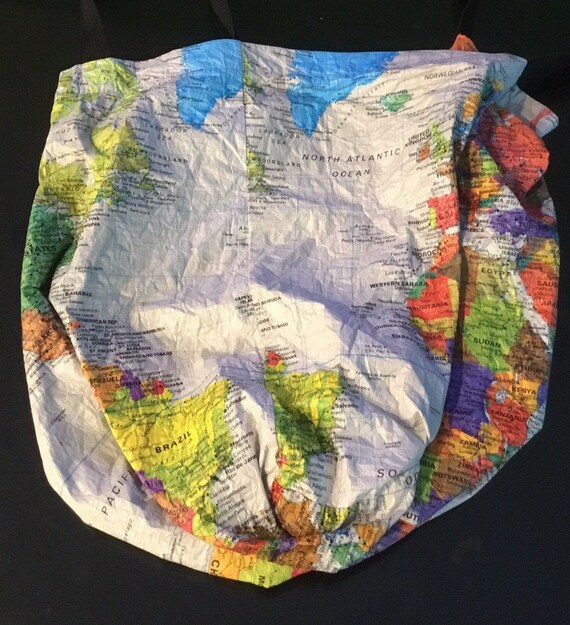Map Bag,World Map as Art,Map Gift,Map Wedding Gift,Wo… - Gem