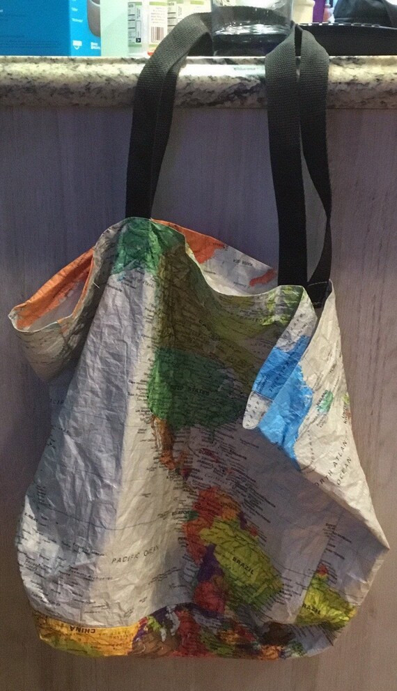Map Bag,World Map as Art,Map Gift,Map Wedding Gift,Wo… - Gem