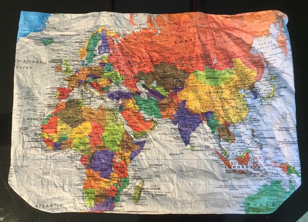 Map Bag,world Map as Art,map Gift,map Wedding Gift,world Map,world Gift ...