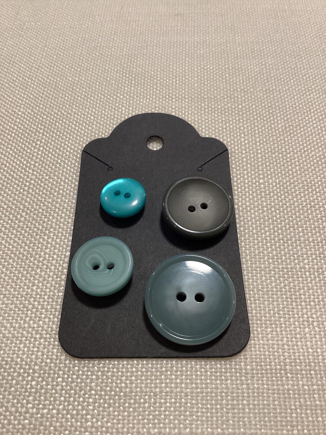 4 Cool Tone Sew Through Combination Button Set - Etsy