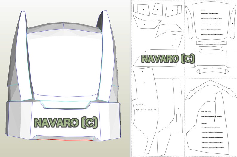 armored-batman-helmet-foam-template-bonus-neck-armor-etsy