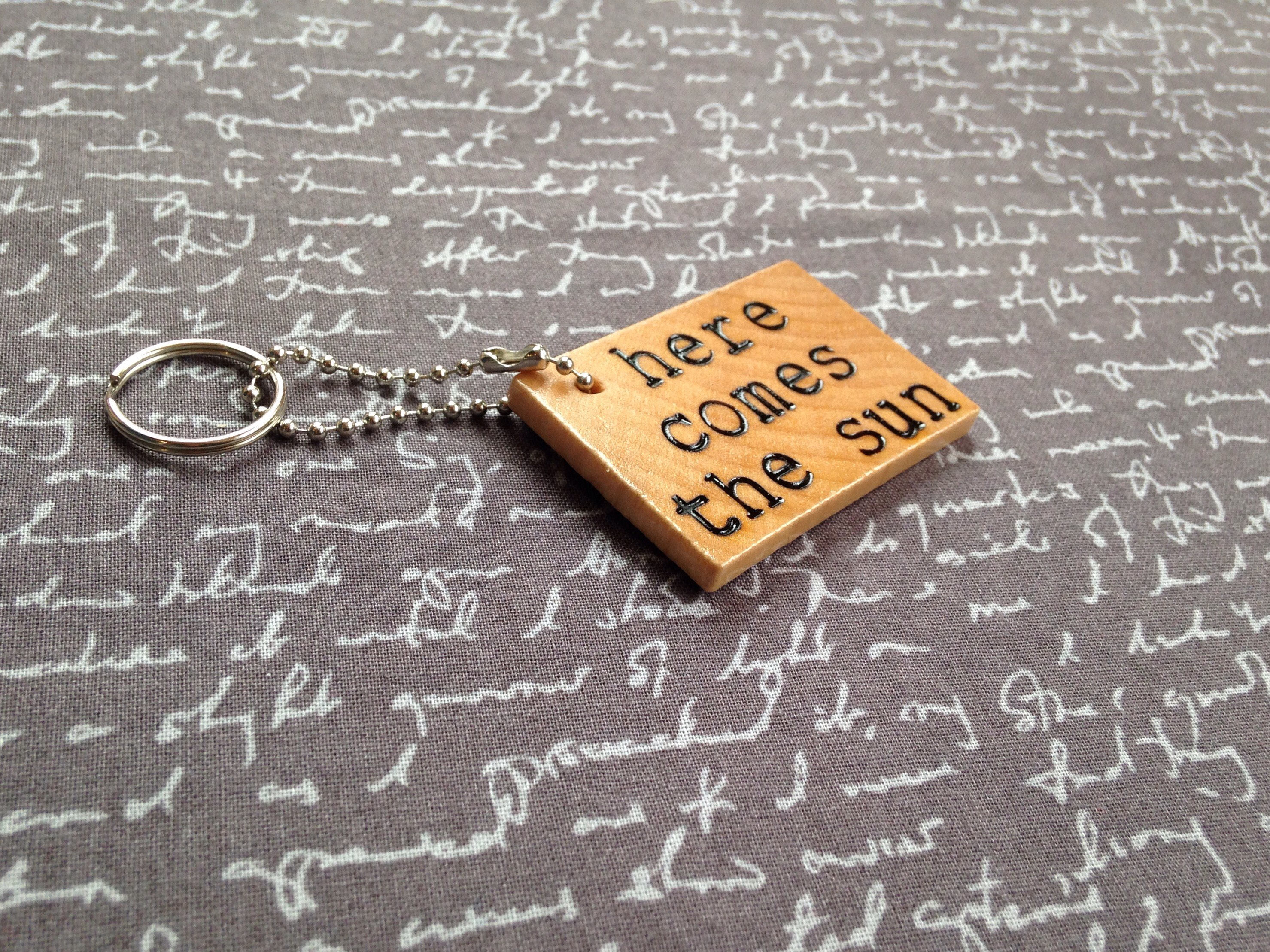 Beatles Quotes Keychain Wood Keychain Beatles Gift Unique Gift - Etsy
